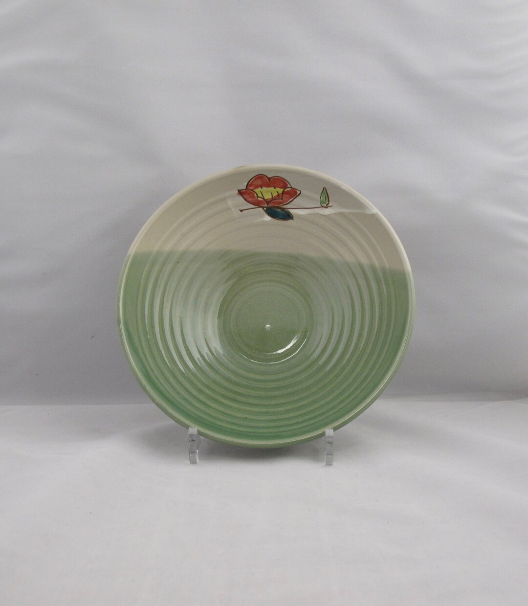 WCL Pottery Bowl Green Argonne Hall, LLC - Etsy