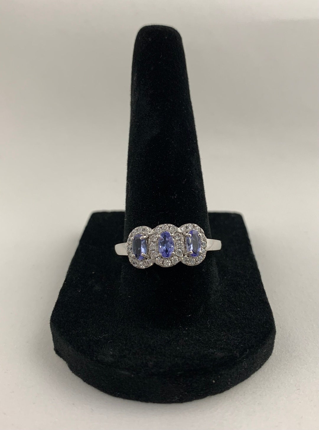 Stauer 925 Sterling Silver Ring Oval Cut Tanzanite Gemstones US Size 9 ...