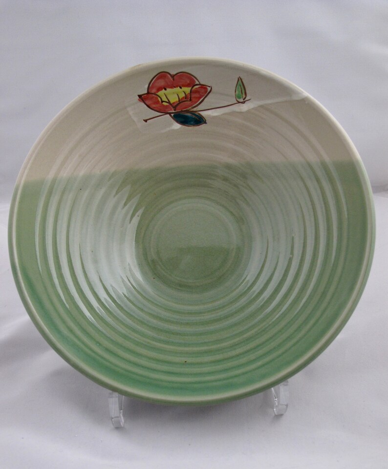 WCL Pottery Bowl Green Argonne Hall LLC - Etsy