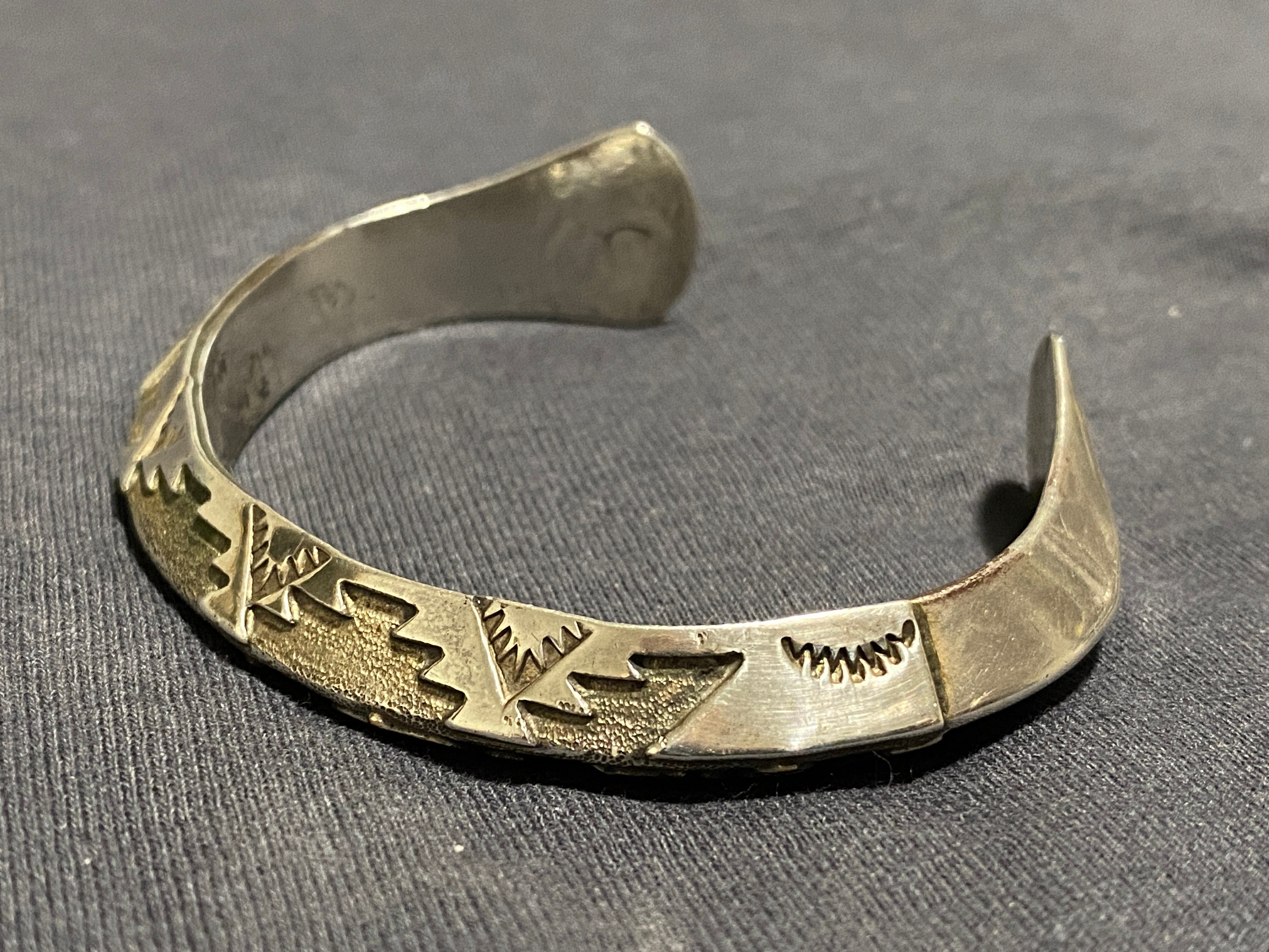 1980s Sterling and Gold Filled Signed Storyteller Bracelet - Etsy