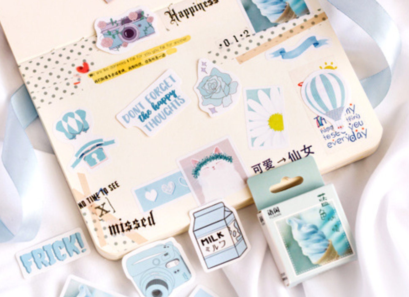 Paper & Party Supplies Cute Asian Beautiful Woman Sticker Decals Women ...