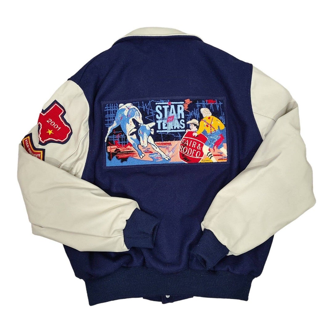 Dehen 2001 Star of Texas Rodeo Vice President Varsity Leather Wool ...