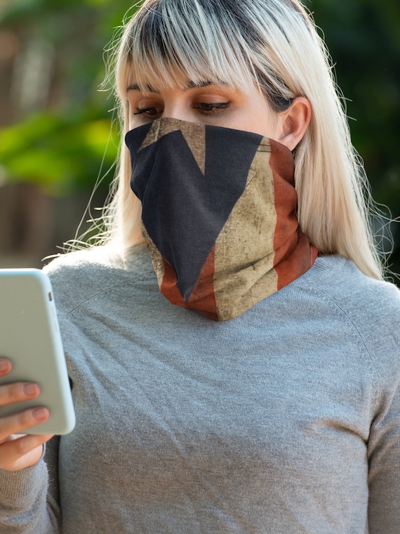Puerto Rico Flag and Symbols Neck Gaiter Tubular Bandana | Etsy