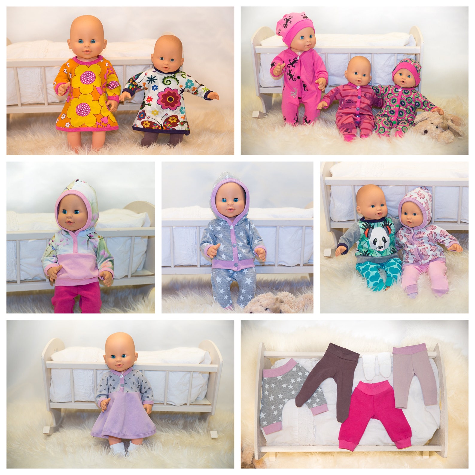 PDF Sy Dukkeklær Av Restestoff Til Mindre Dukker, 30 Og 36 Cm - Etsy