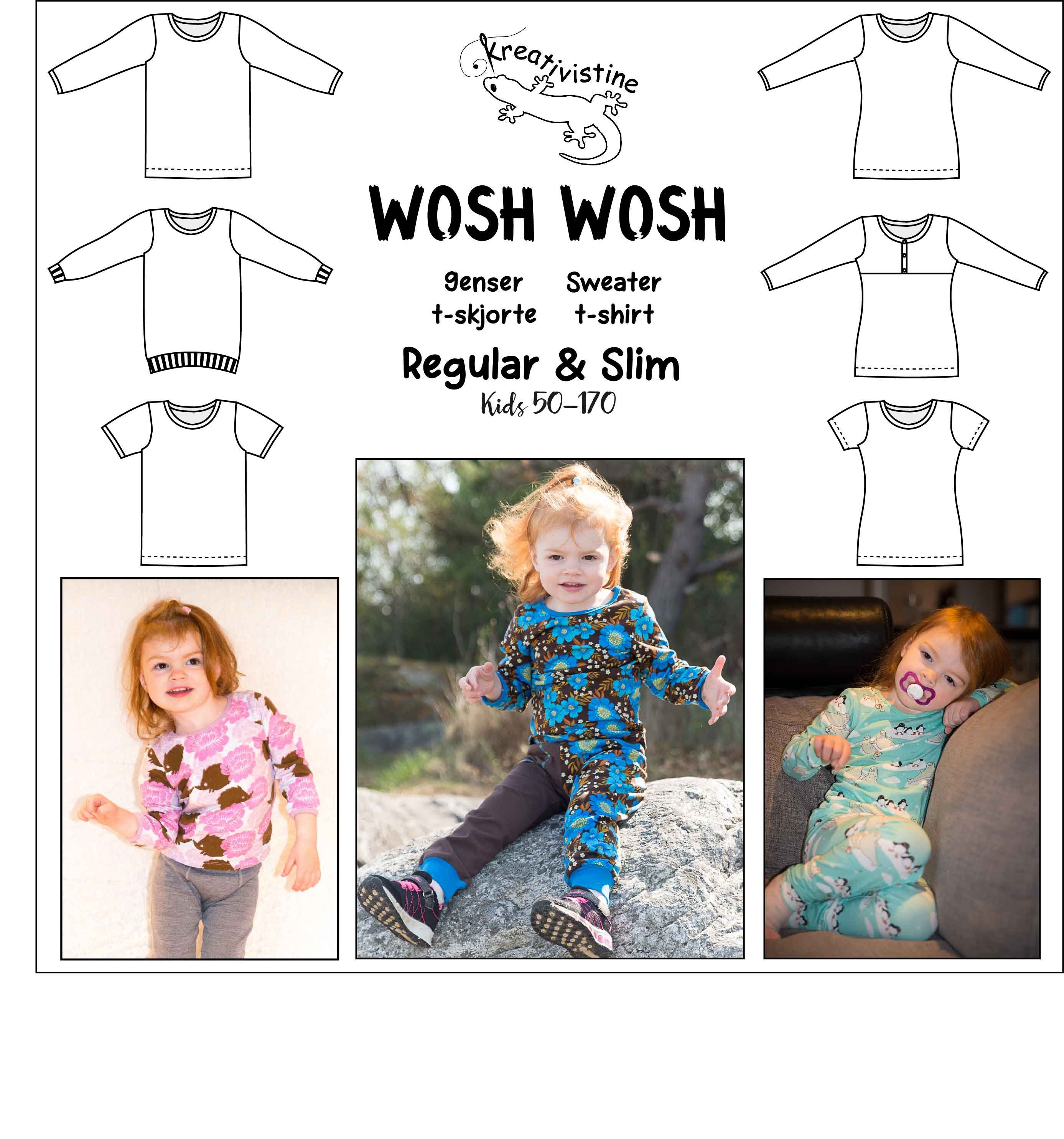 PDF Wosh Wosh Genser Sweater T-shirt - Etsy
