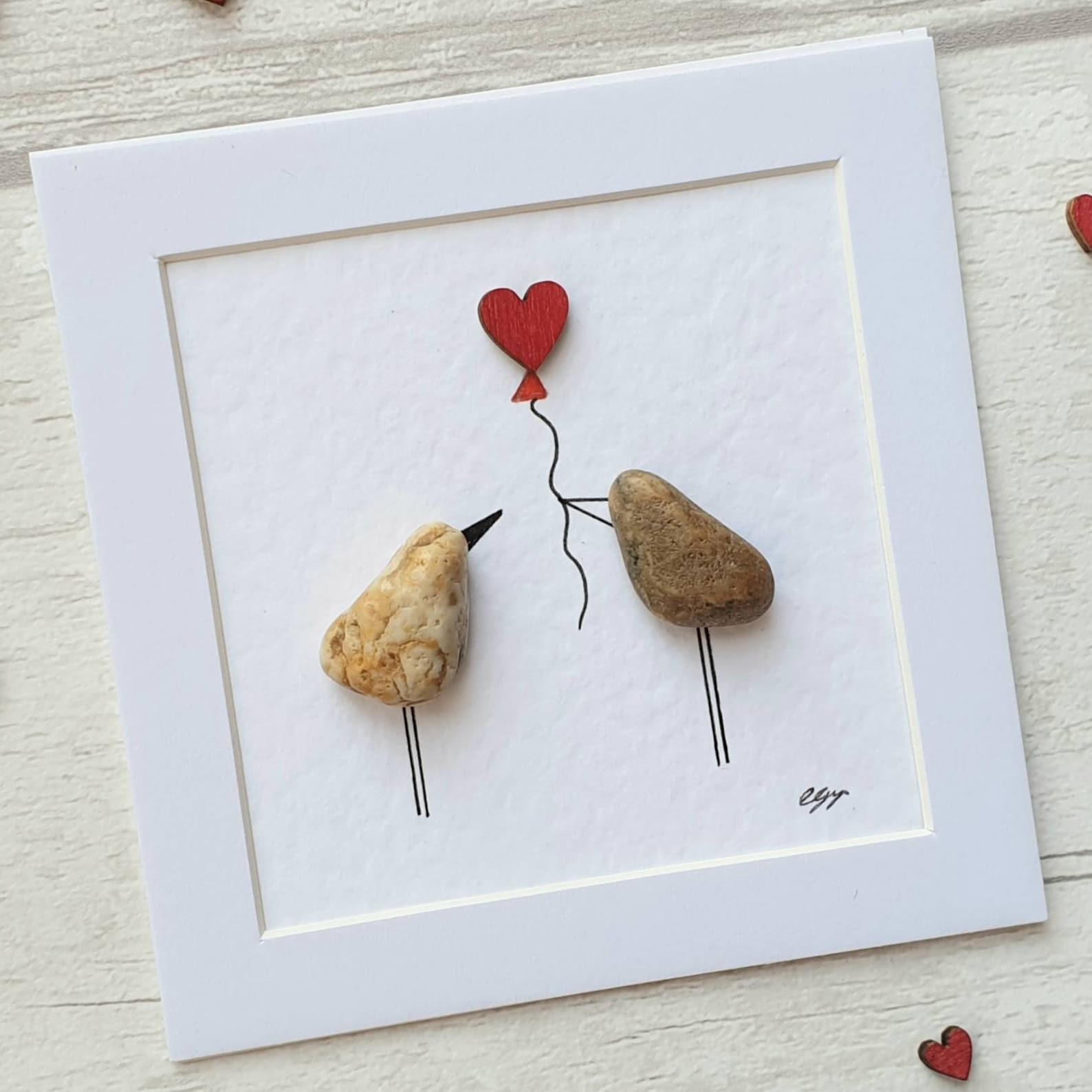 40th Ruby Wedding Anniversary Gift for Husband Pebble Art Pictue Two ...