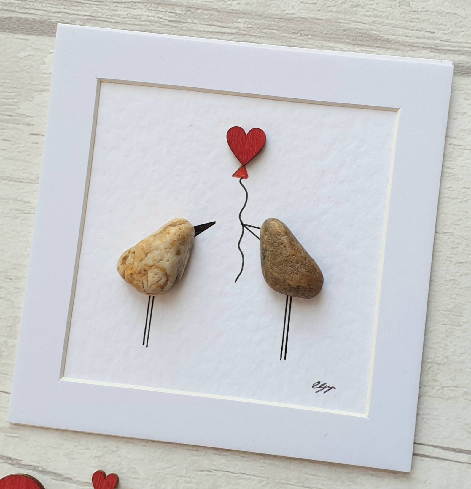 40th Ruby Wedding Anniversary Gift for Husband Pebble Art - Etsy UK
