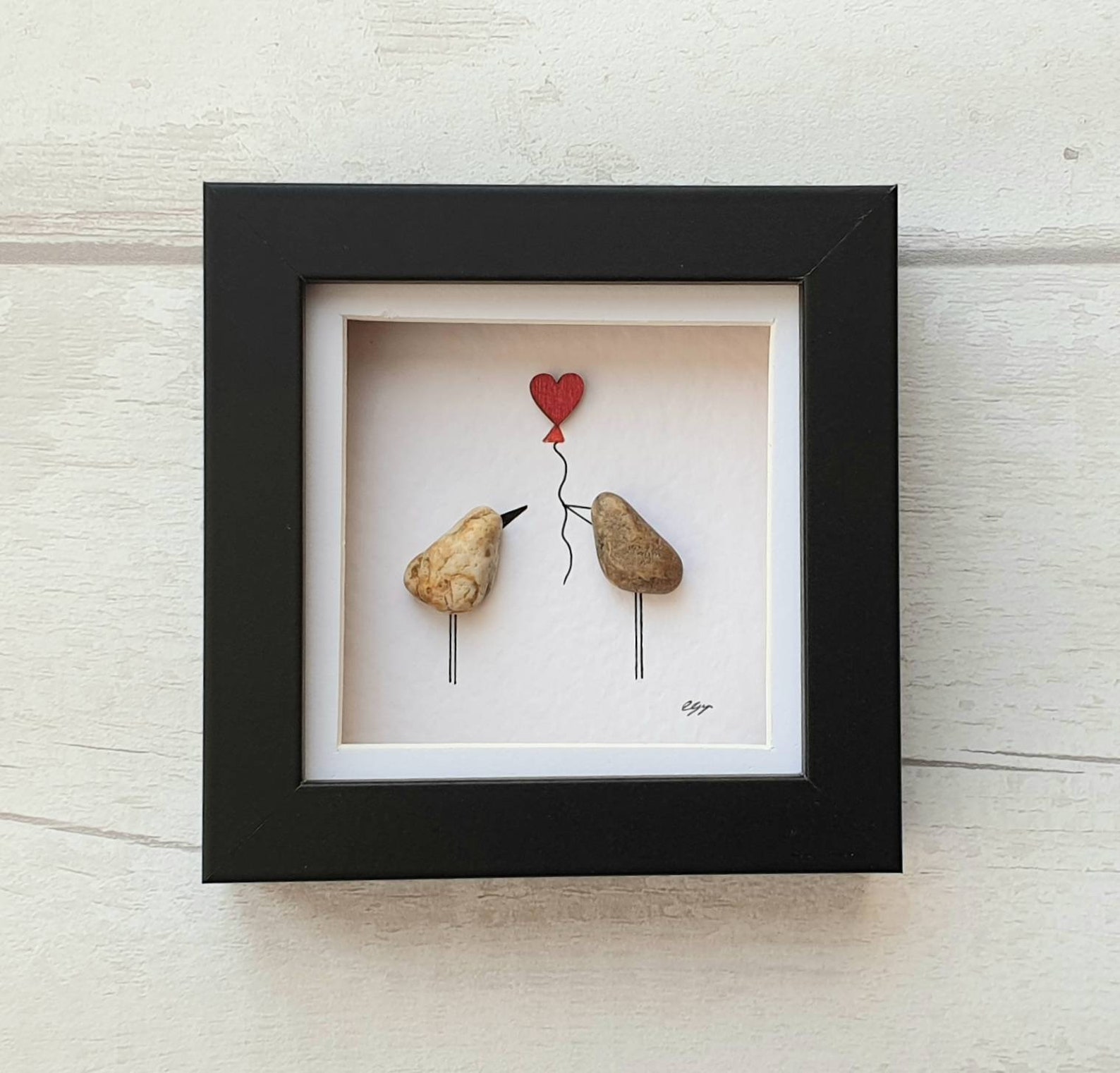 40th Ruby Wedding Anniversary Gift for Husband Pebble Art Pictue Two ...