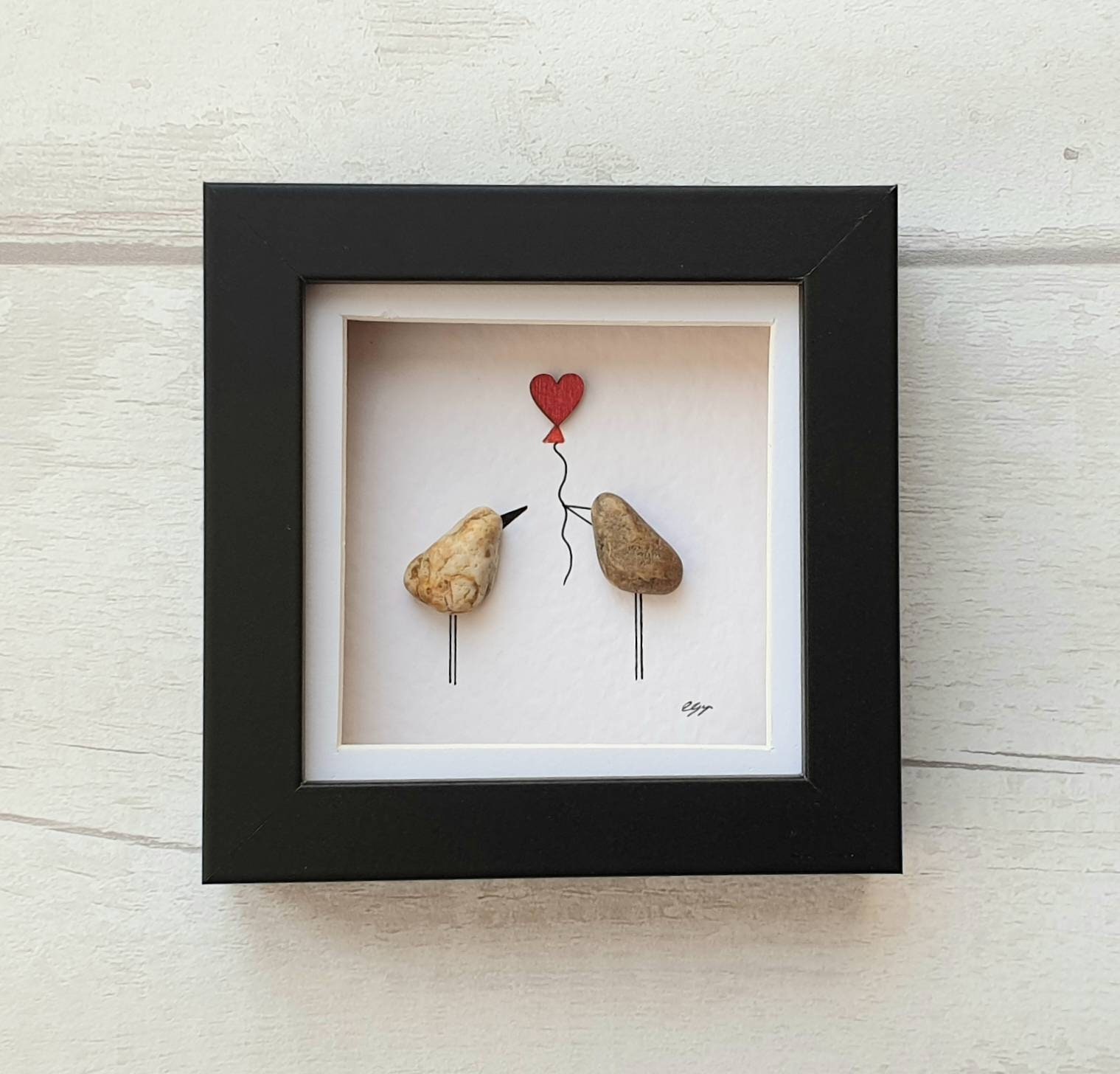 40th Ruby Wedding Anniversary Gift for Husband Pebble Art Pictue Two ...