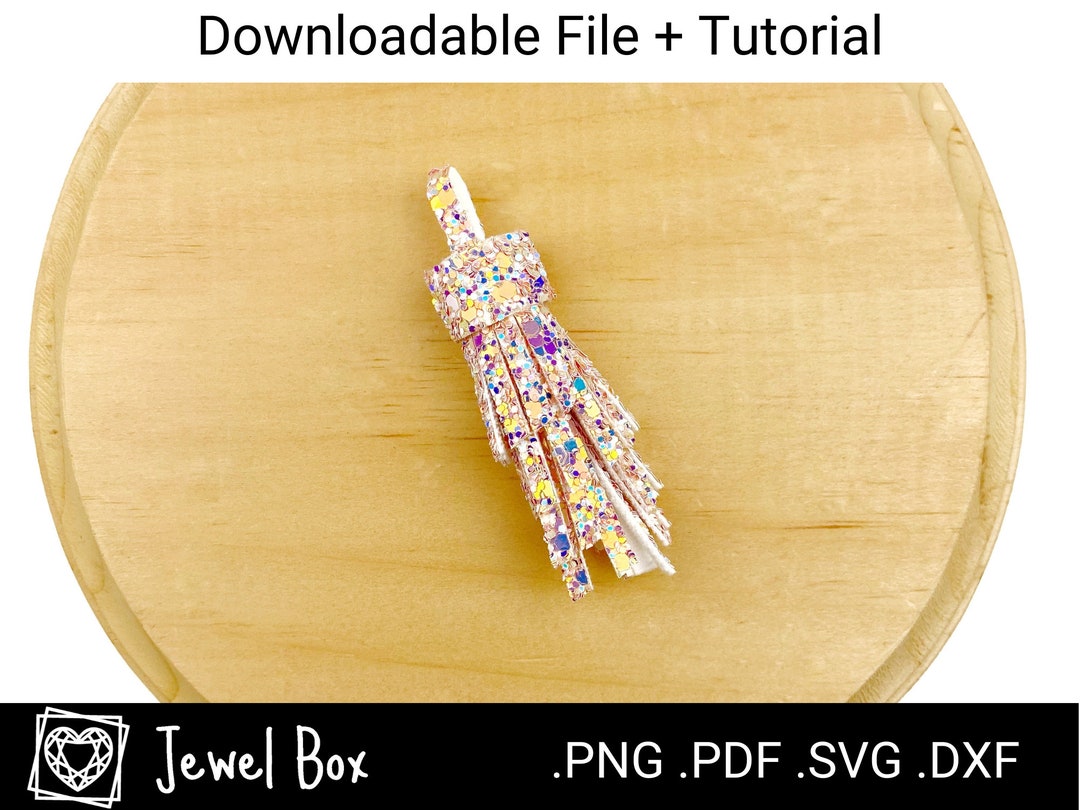 Tiered Tassel, Tassel Template, Tassel SVG, Sizzix, Crafting, Keychain ...