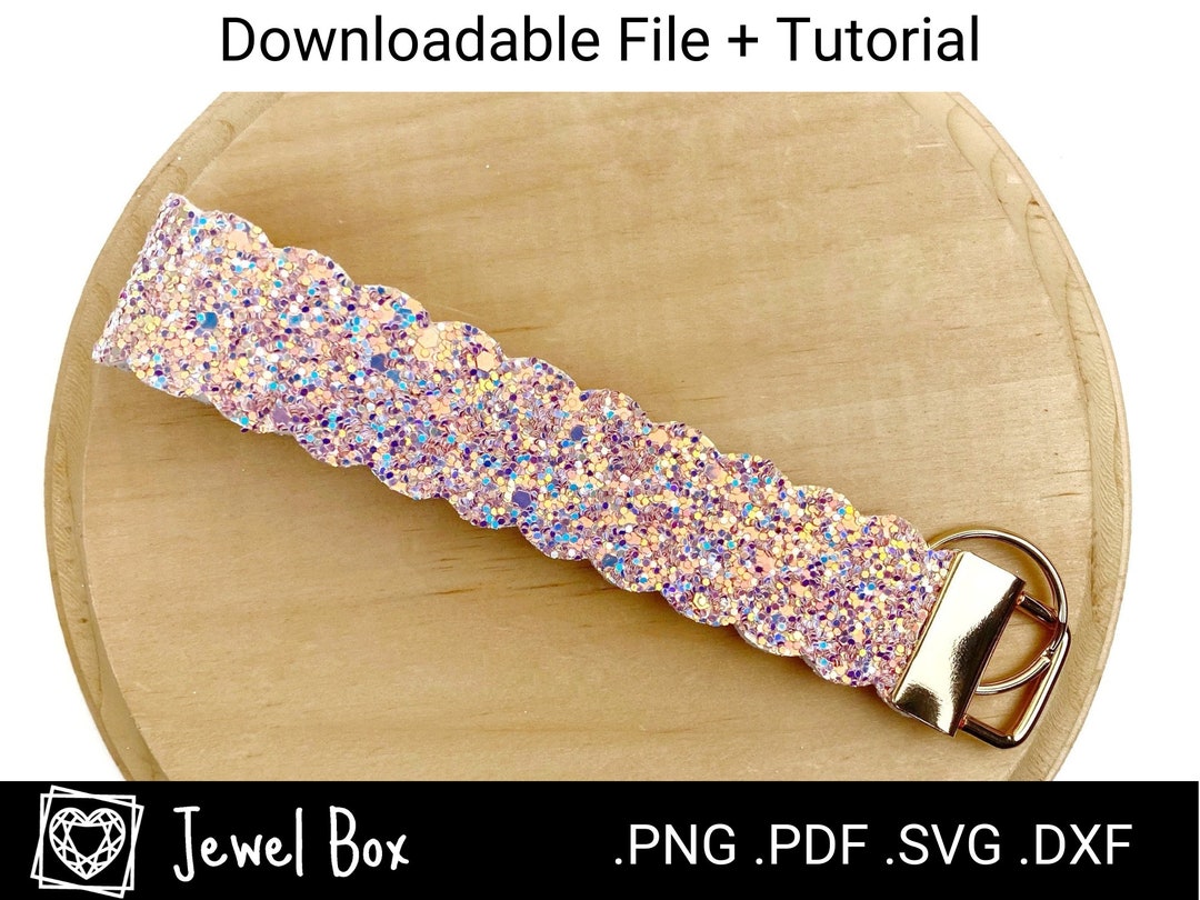 Scallop Wristlet Template, Keychain SVG, Sizzix, Crafting, Wristlet ...