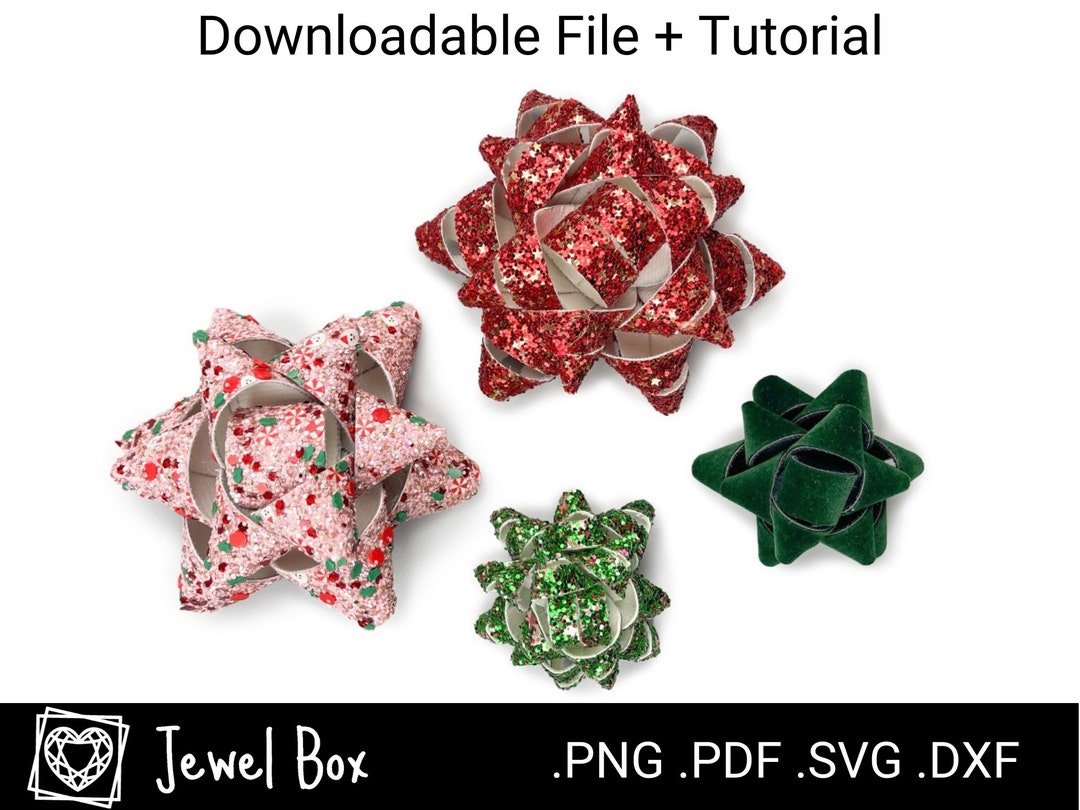 Present Bows Classic Bow Template SVG Sizzix Crafting Bow - Etsy