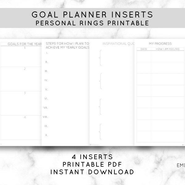 Pdf Personal Filofax - Etsy