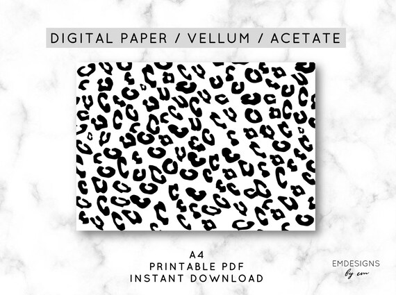 DIGITAL PAPER 'cheetah' Digital Printable Planner | Etsy
