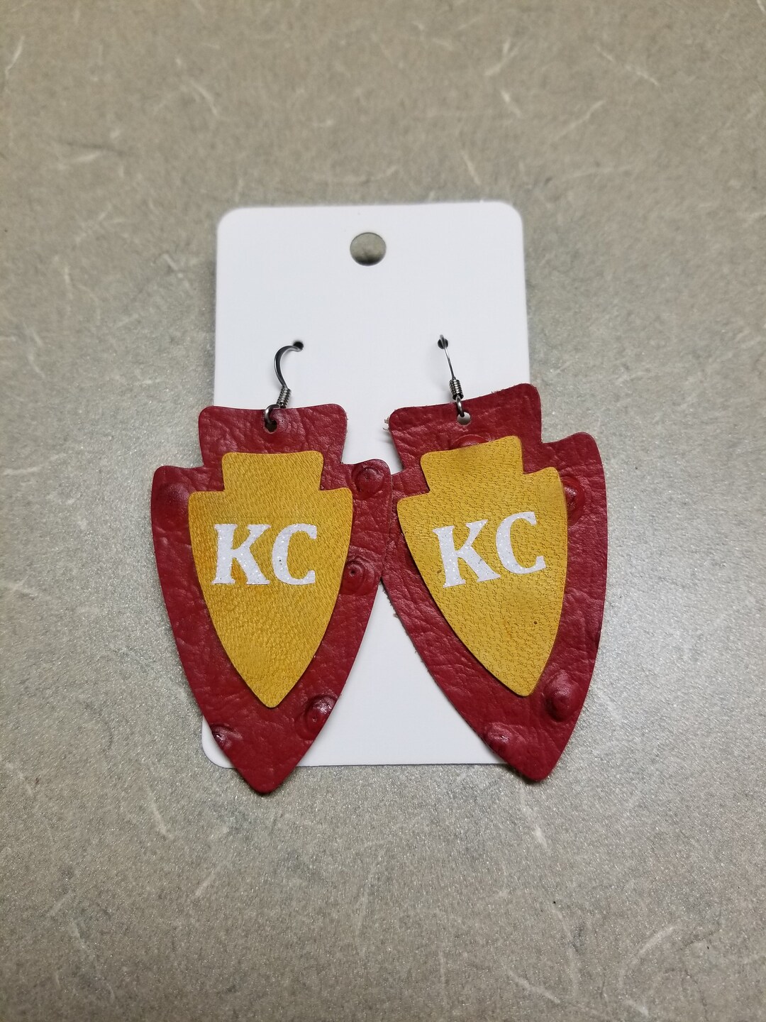KC Chiefs Earrings - Etsy