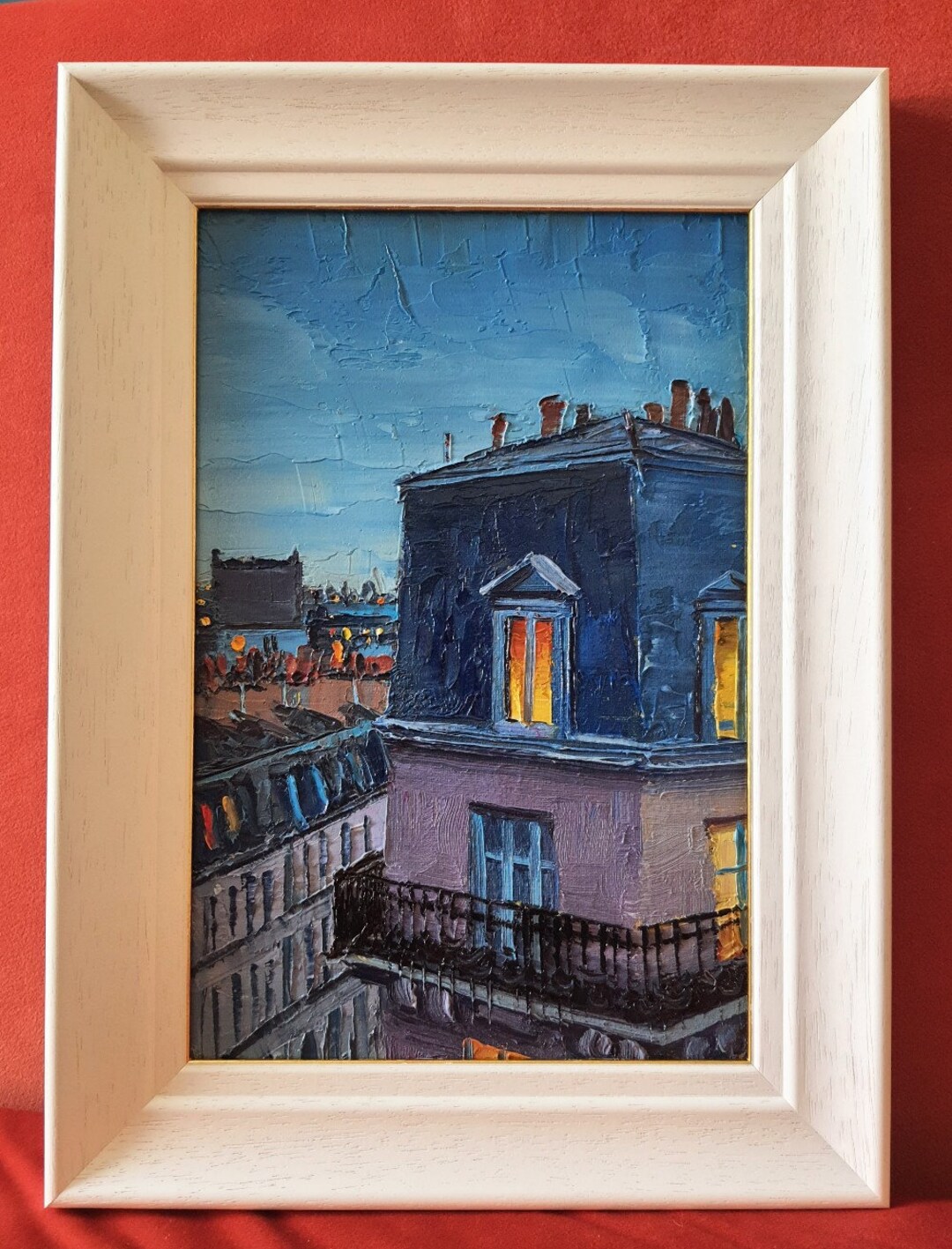Paris Rooftops, Oil Painting - Etsy