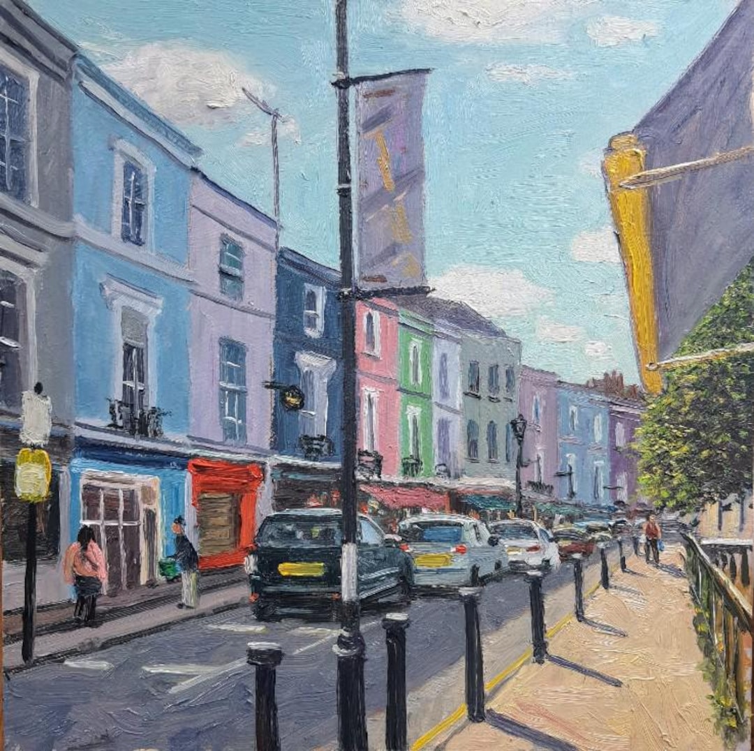 Portobello Road, London, Oil Painting - Etsy