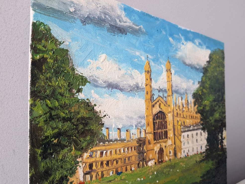 University of Cambridge Oil Painting on Canvas - Etsy