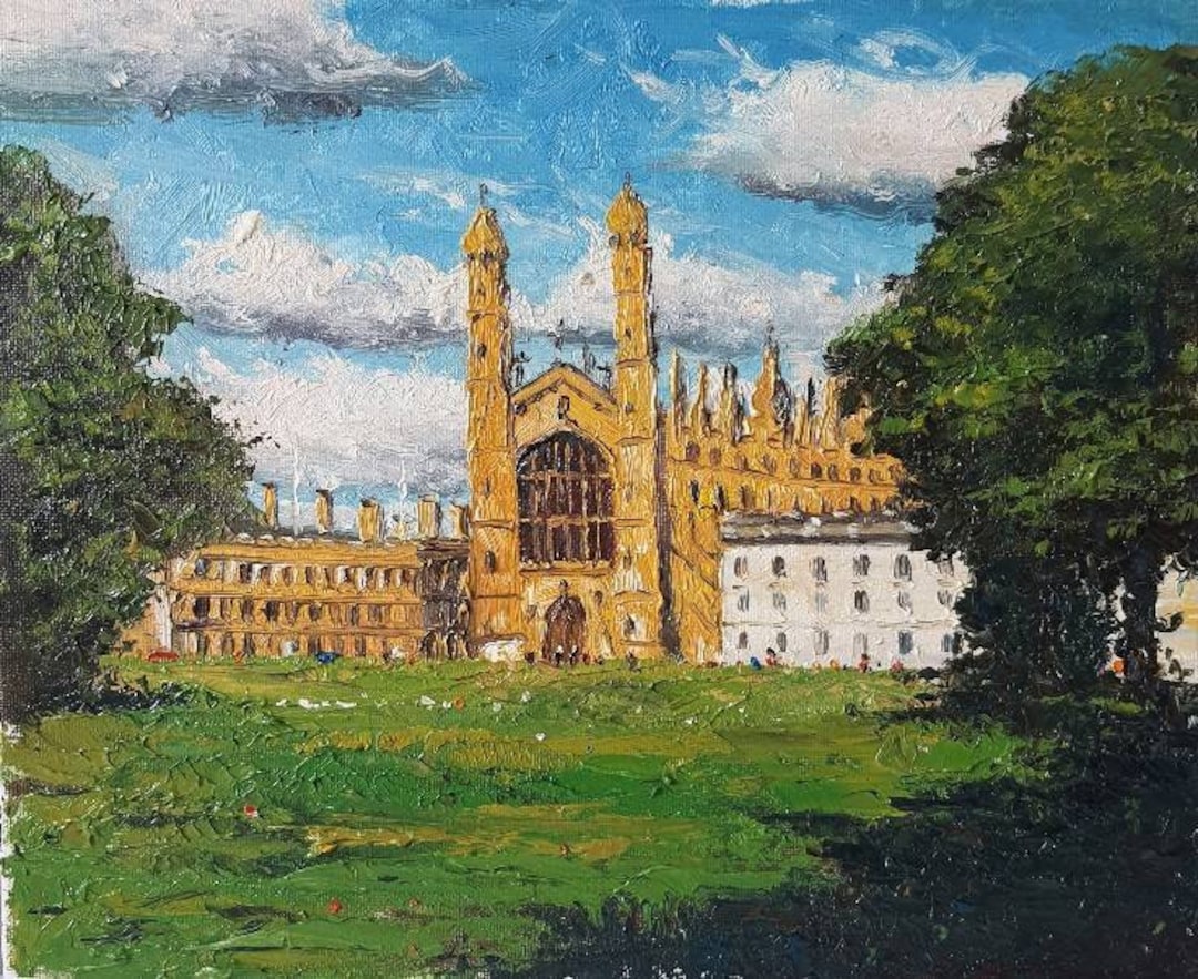 University of Cambridge Oil Painting on Canvas - Etsy