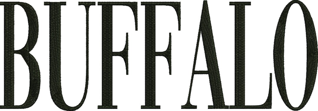 Applique & Embroidery Originals Digital Design 3300 Buffalo Embroidery ...