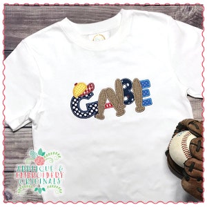 Applique and Embroidery Originals Digital Design - 1437 Baseball Mini ...