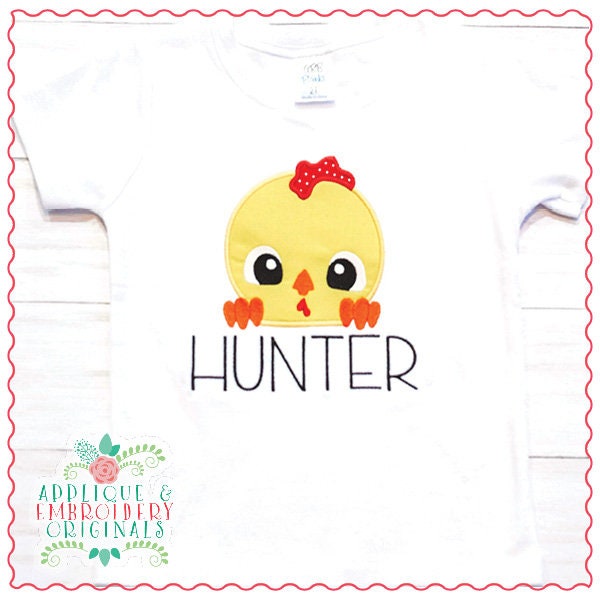Applique and Embroidery Originals Digital Design 1605 Chicken Peeker ...