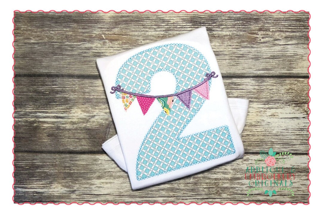 Applique and Embroidery Originals Digital Design 502 Birthday Number ...