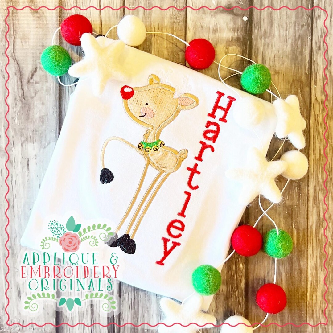 Applique & Embroidery Originals Digital Design 4081 Rudolph Long Leg ...