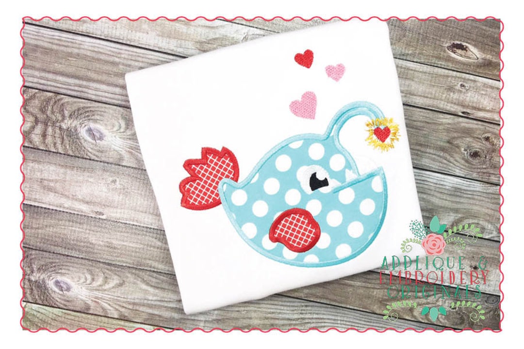Applique and Embroidery Originals Digital Design - 173 Angler Fish ...