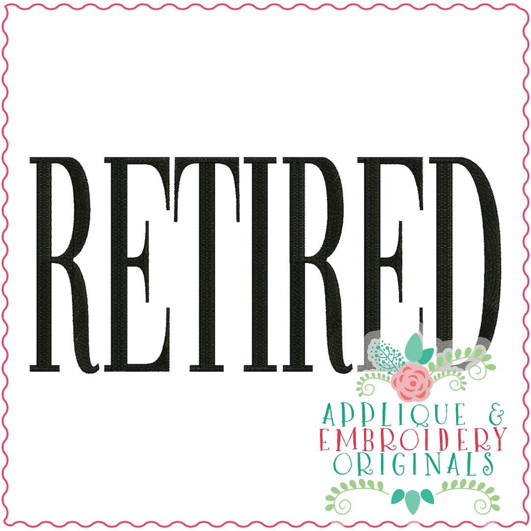 Applique & Embroidery Originals Digital Design 3712 RETIRED Word Art ...
