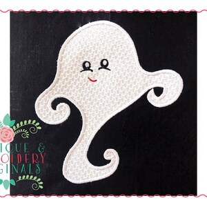 Applique and Embroidery Originals Digital Design - Ghost Curly Applique ...