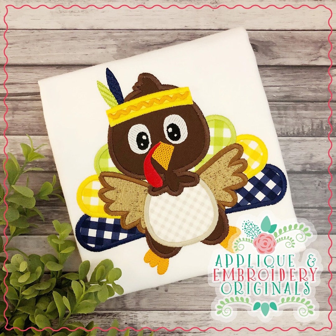 Applique and Embroidery Originals 2131 Turkey Native American ...