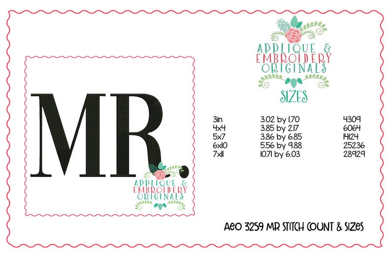 Applique & Embroidery Originals Digital Design 3259 Mr Word Embroidery ...