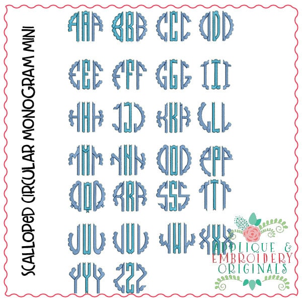 Mini Embroidery Font - Etsy