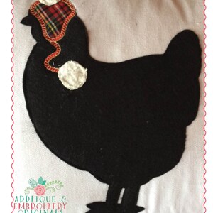 Applique and Embroidery Originals Digital Design - 189 Chicken ...