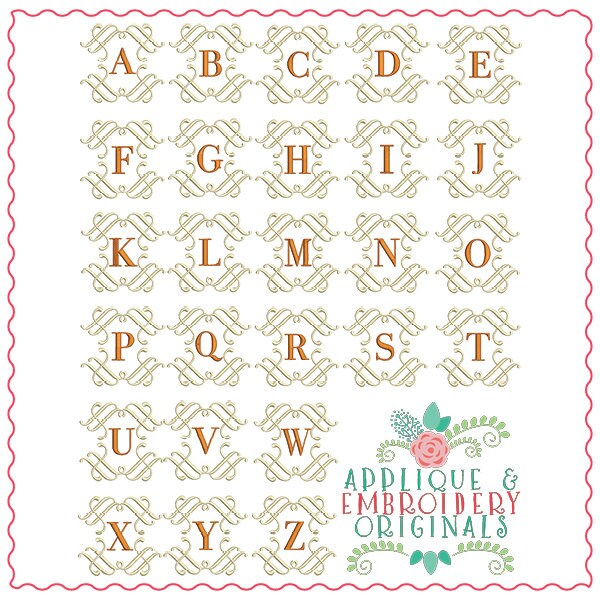 Applique and Embroidery Originals Digital Design 665 | Etsy