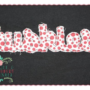 Applique and Embroidery Originals Digital Design - 182 Applique Script ...