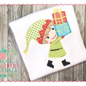 Applique and Embroidery Originals Digital Design -- 096 Christmas Elf ...