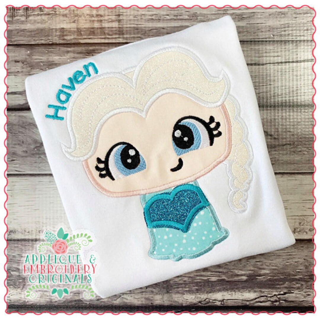 Applique and Embroidery Originals Digital Design 1687 Ice Princess ...