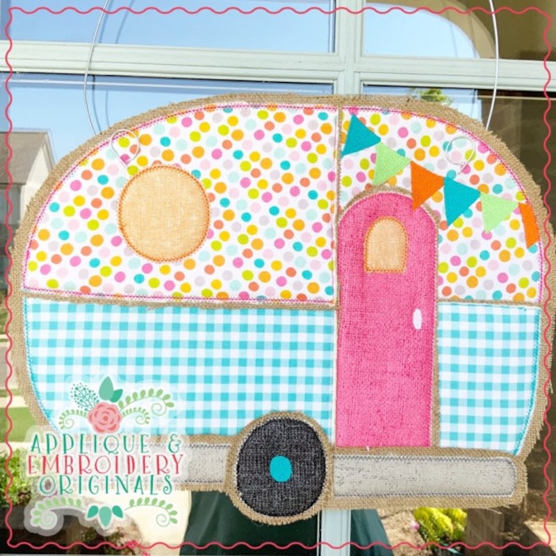 Camping Applique - Etsy