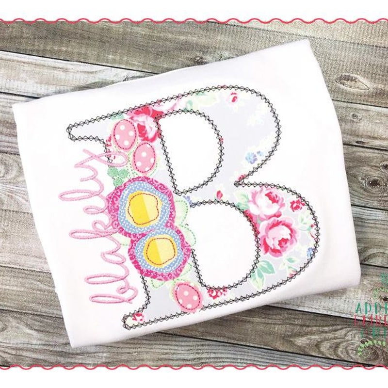 Monogram Applique - Etsy