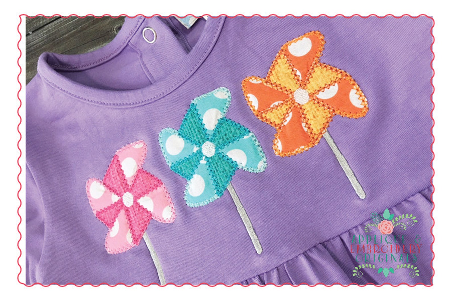 Applique and Embroidery Originals Digital Design 358 | Etsy