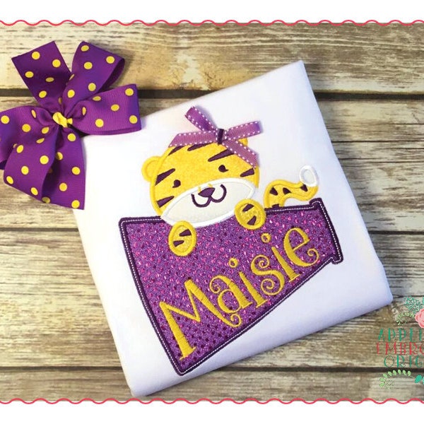 Tiger Mascot Embroidery - Etsy