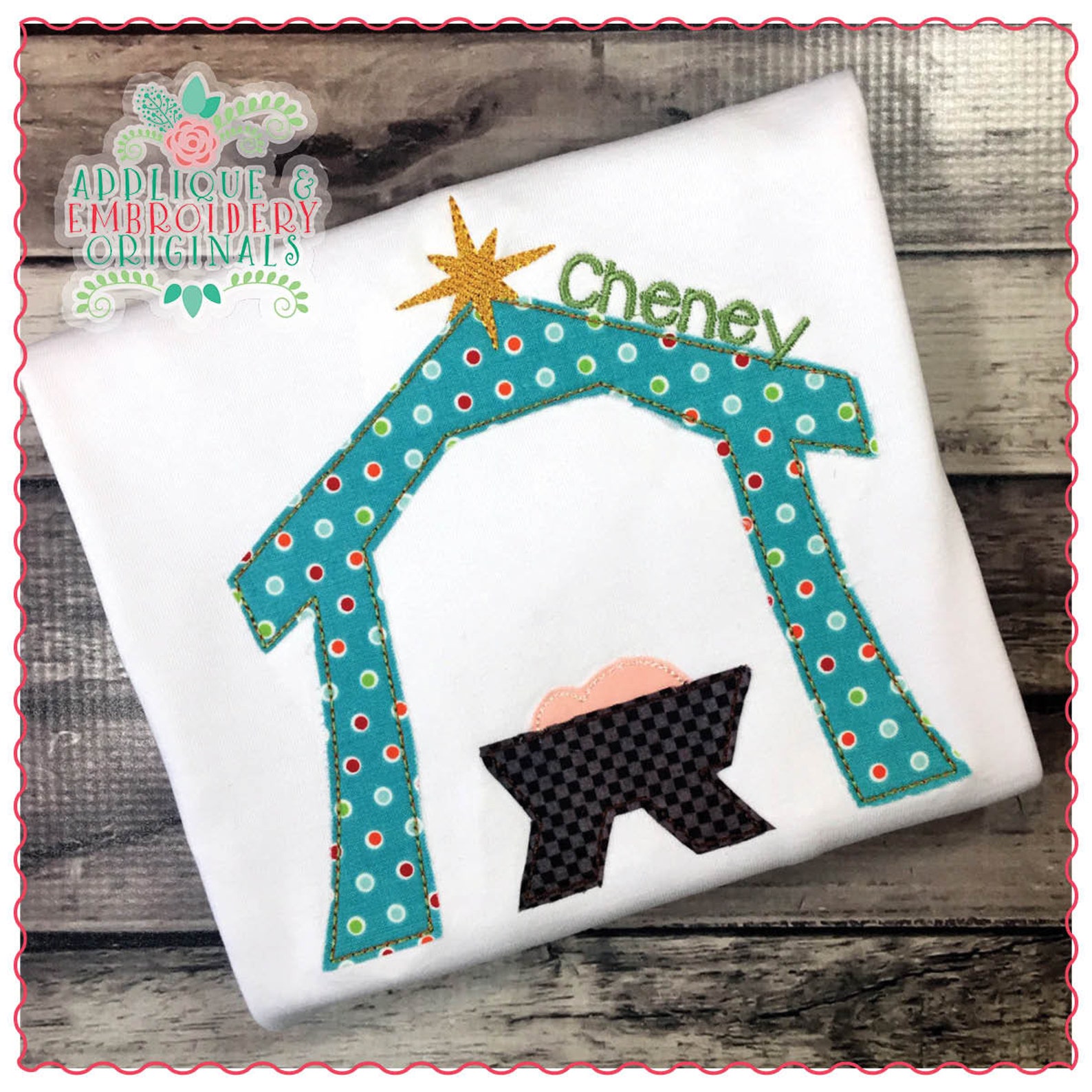 Applique & Embroidery Originals Digital Design 1344 Nativity | Etsy