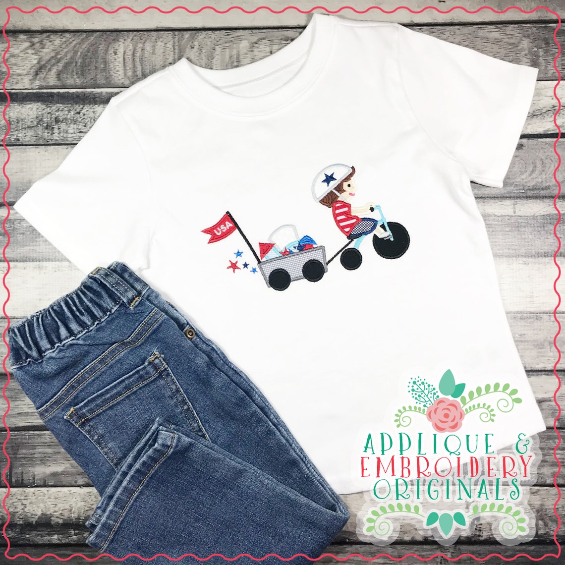 Applique & Embroidery Originals Digital Design AEO Fourth of July ...