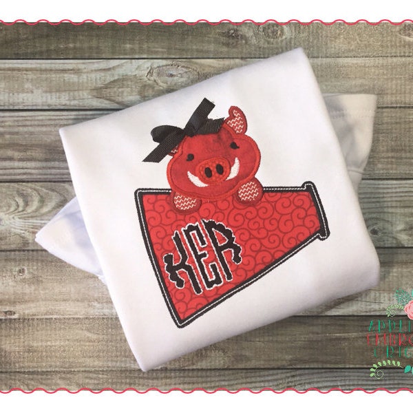 Razorback Embroidery Design - Etsy