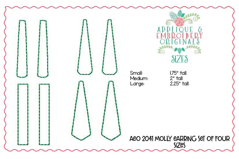 Applique and Embroidery Originals Digital Design 2041 Molly | Etsy