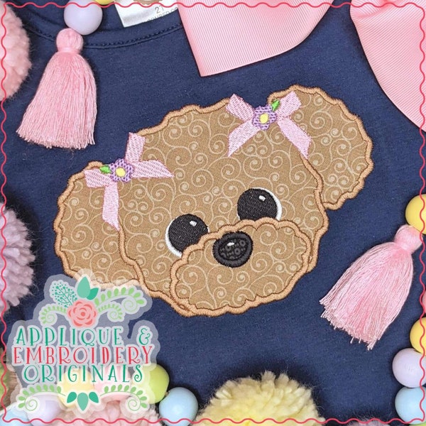 Poodle Applique - Etsy