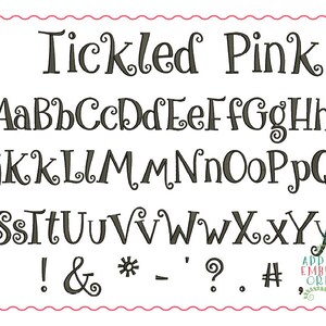 Applique and Embroidery Originals Digital Design- 246 Tickled Pink ...