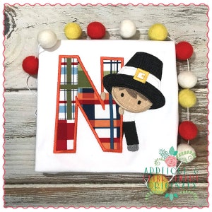 Applique and Embroidery Originals Digital Design 719 Pilgrim Quaker Boy ...